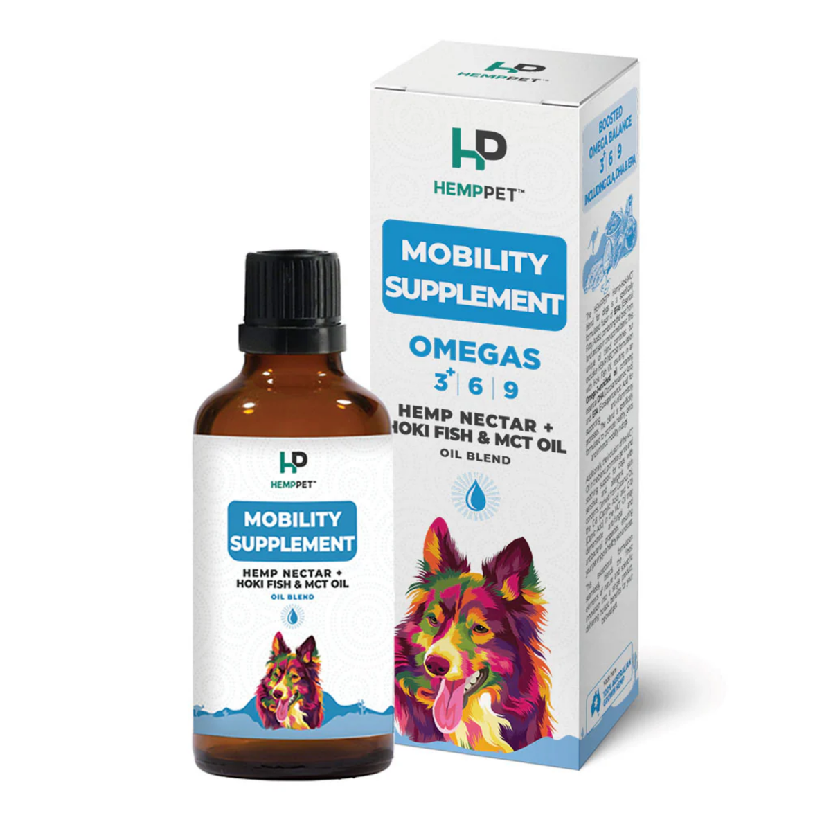 HempPet Mobility Supplement Hoki Fish Nectar and MCT Oil For Dogs ...