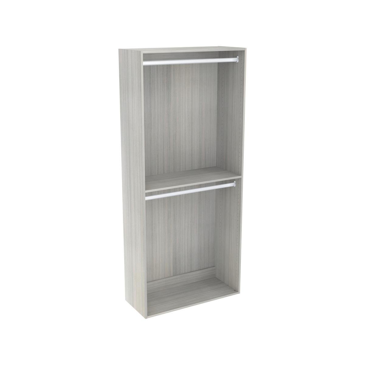 Lugna 2048 x 900 x 380mm Mist Double Hanging Robe Insert - Bunnings ...