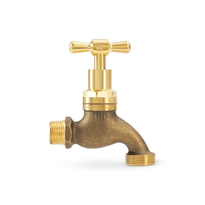 Brasshards 1/4 Turn T-Head MI Hose Tap 20mm Rough Brass Lead Free - Bunnings Australia
