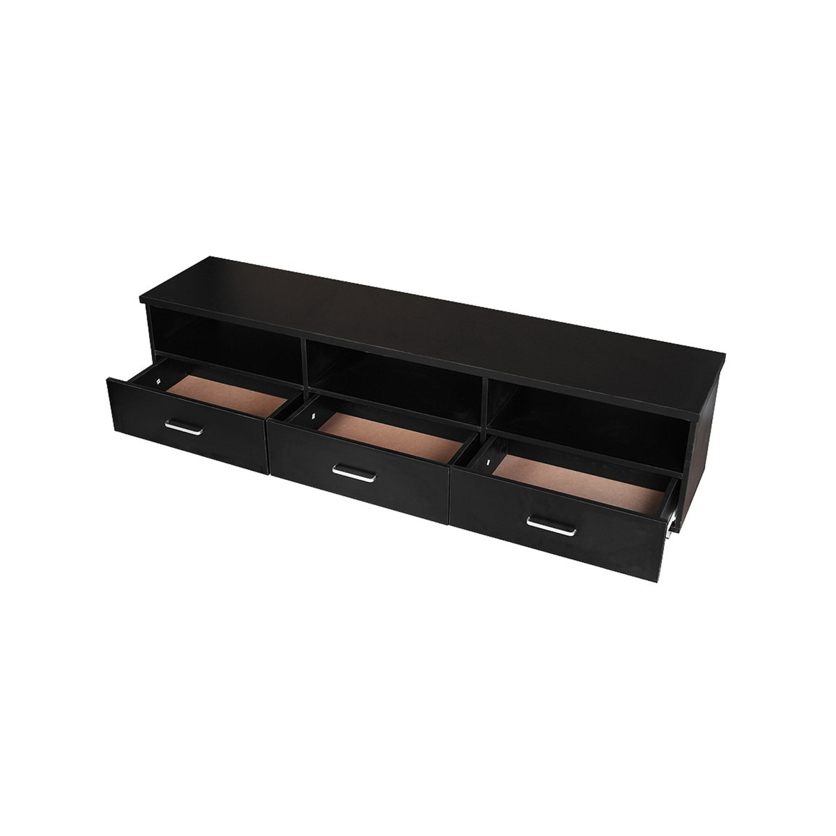 Redfern Tech TV Unit/3 Drawers Entertainment Unit-black - Bunnings ...
