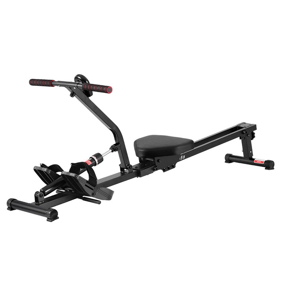 Everfit Hydraulic Rowing Machine Rower 12 Levels Black - Bunnings Australia