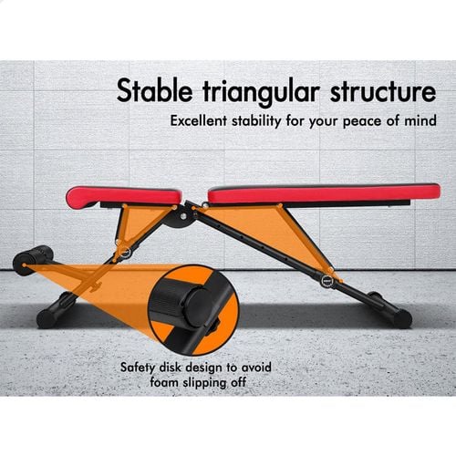 Black Lord Weight Bench Fid Bench Press - Bunnings Australia