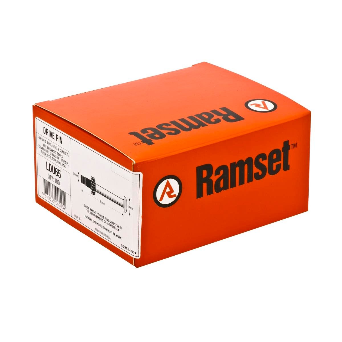 Ramset 3.8 x 65mm Nail Gun Drive Pin - 100 Pack - Bunnings Australia