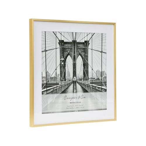 Cooper & Co. 50x50cm Mat to 40x40cm Gold Premium Metallicus Photo Frame ...