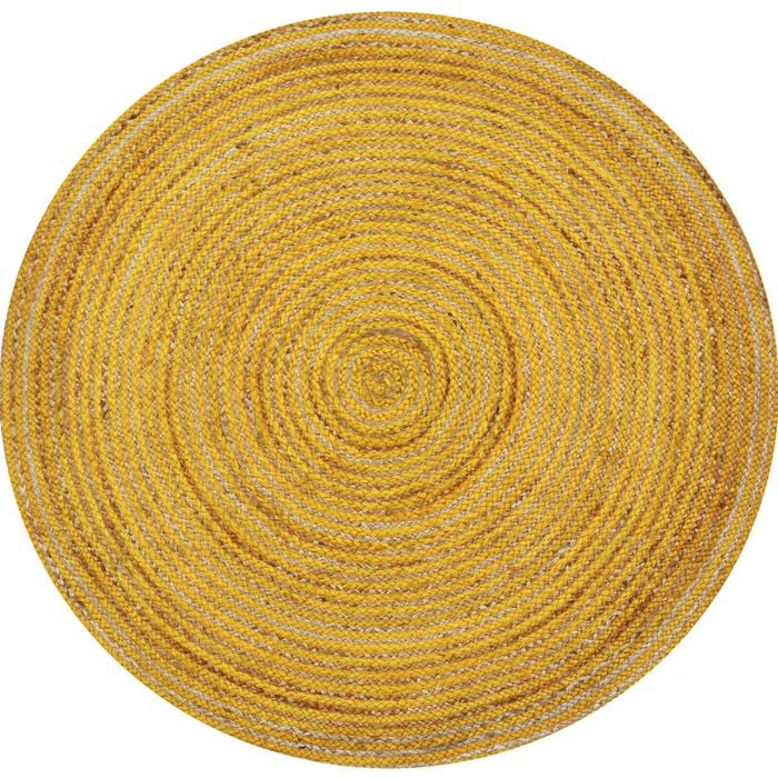 Handwoven Round Jute Rug-Spiral 6009-Natural/Gold-120x120cm - Bunnings ...