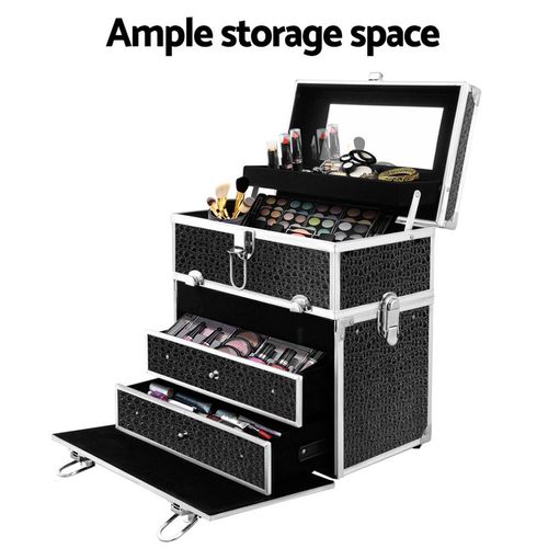 Embellir Beauty Case Makeup Travel Bag Large Organiser Portable ...