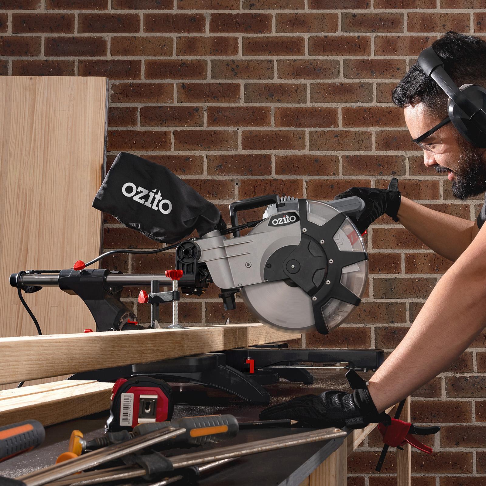 Ozito 2100W 254mm 10 Corded Double Bevel Sliding Mitre Saw SCMS 2125