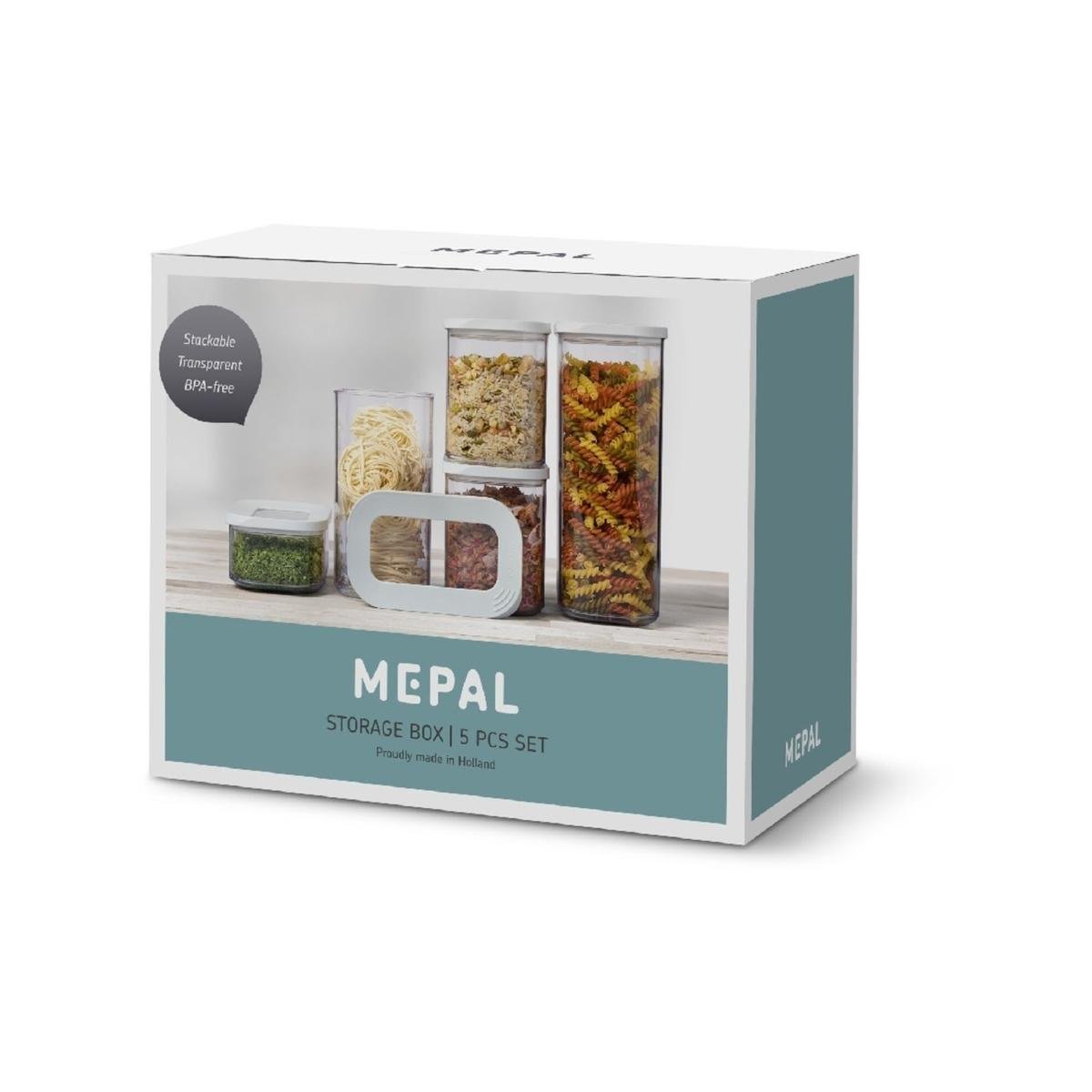 Mepal Modula 5 Piece Storage Box Set - Bunnings Australia