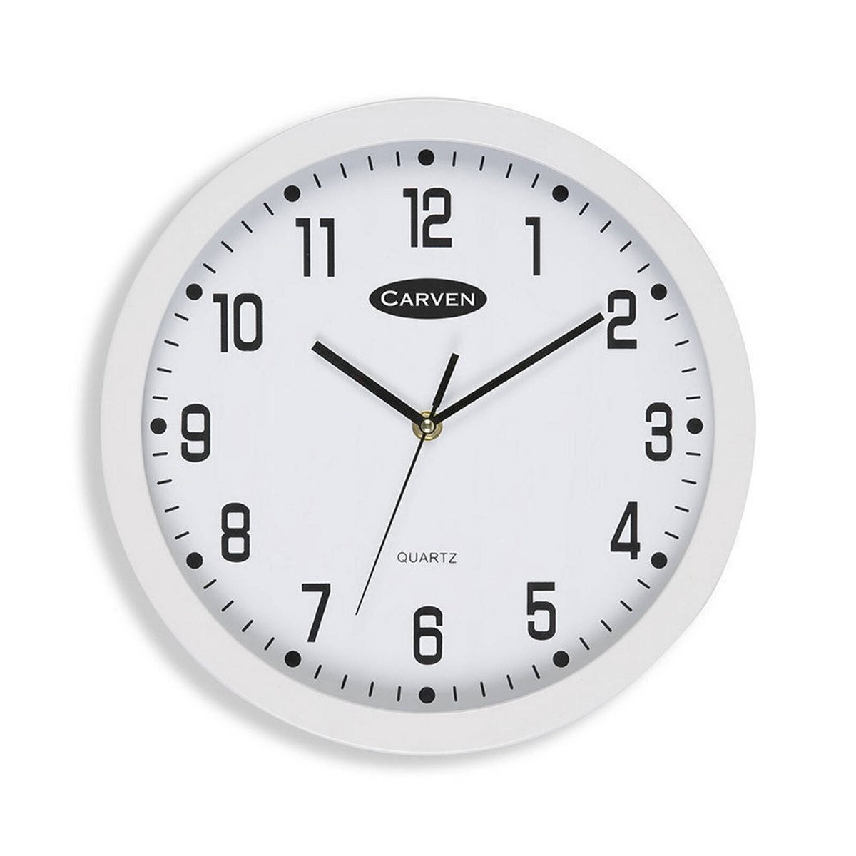 Carven 30cm Round White Wall Clock - Bunnings Australia