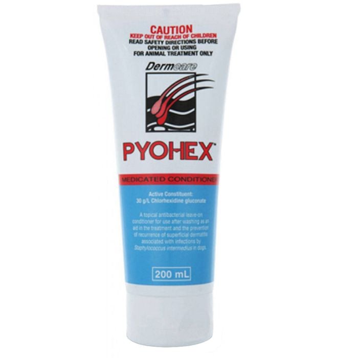 Dermcare Pyohex Medicated Dogs Treatment Conditioner 200ml - Bunnings ...