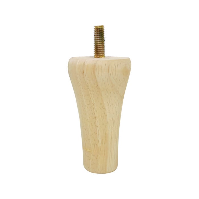 Adoored 100mm Curved Tapered Raw Wooden Leg - Bunnings Australia