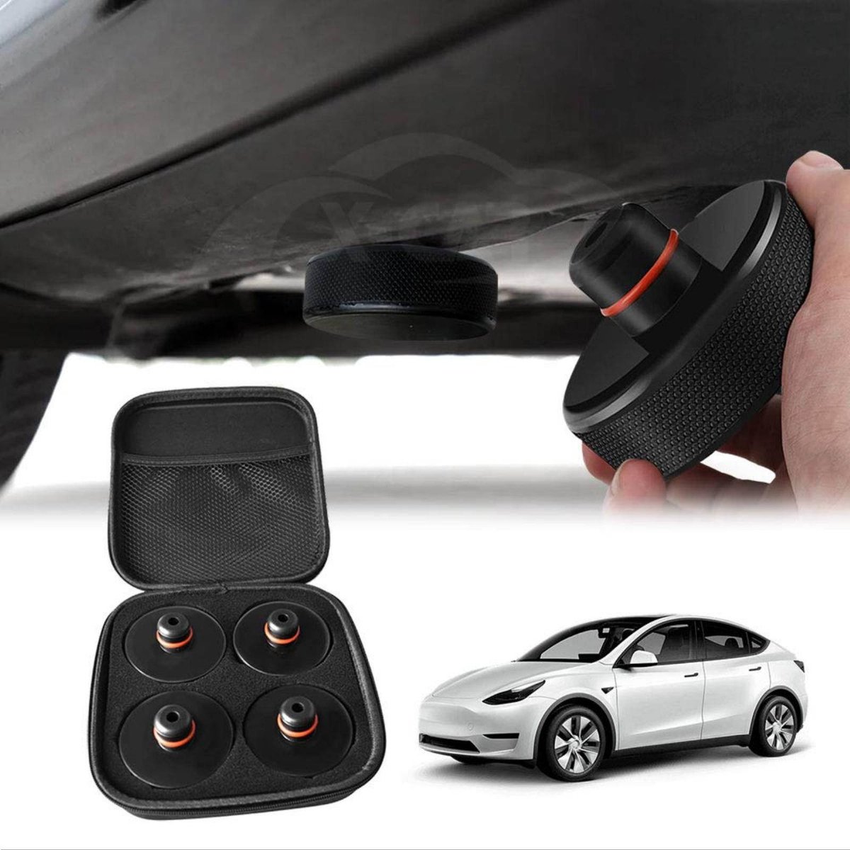 Lifting Jack Pad for Tesla Model 3/S/X/Y, 4 Pucks with a Storage Case ...