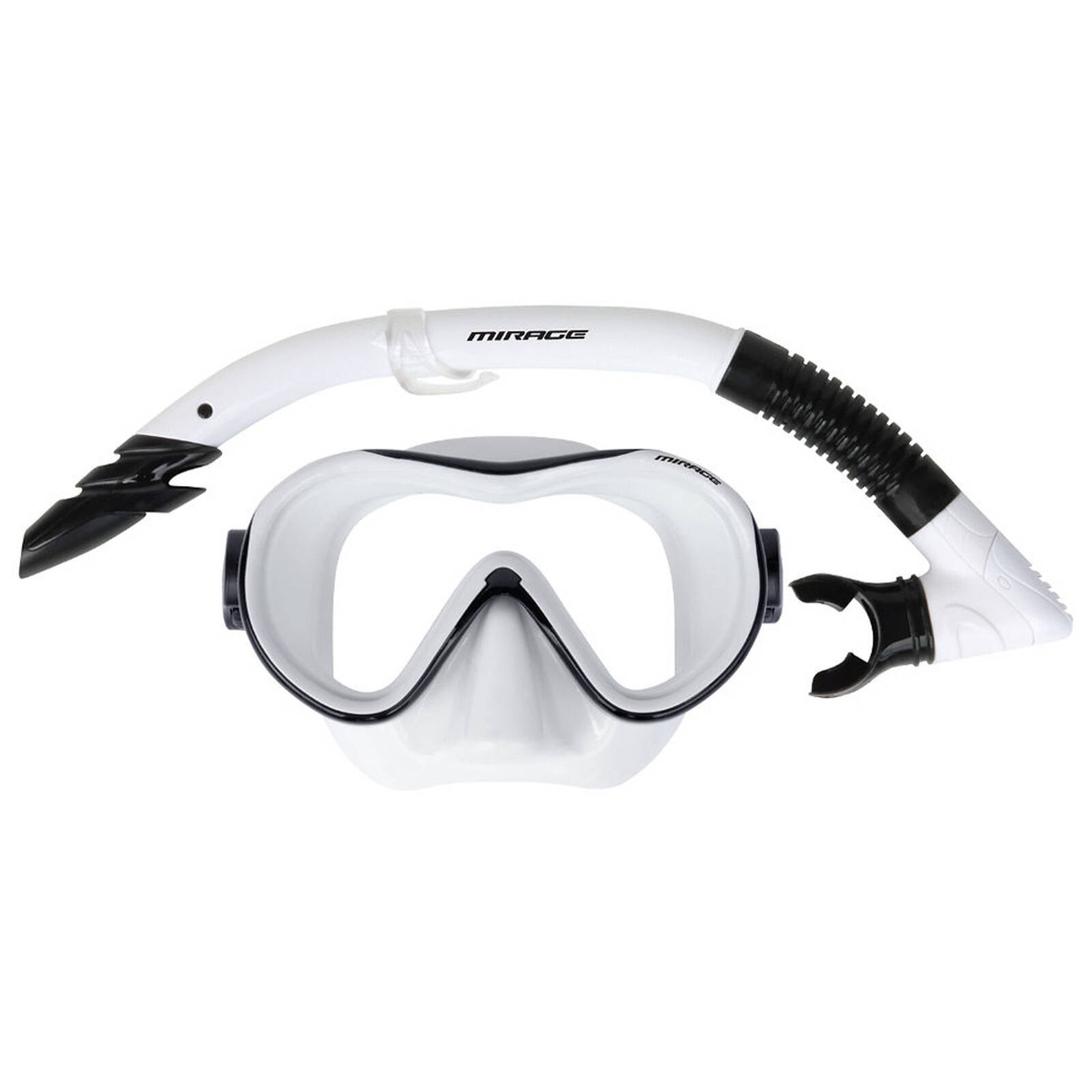 Mirage Phantom Silicone Mask and Snorkel Set Adult White - Bunnings ...