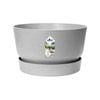 Elho 33cm Grey Greenville Self Watering Plant Pot - Bunnings Australia