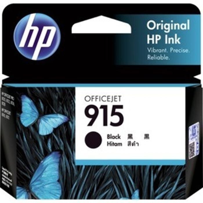 HP 915 Black Ink Cartridge - 300 Pages Each - Bunnings Australia