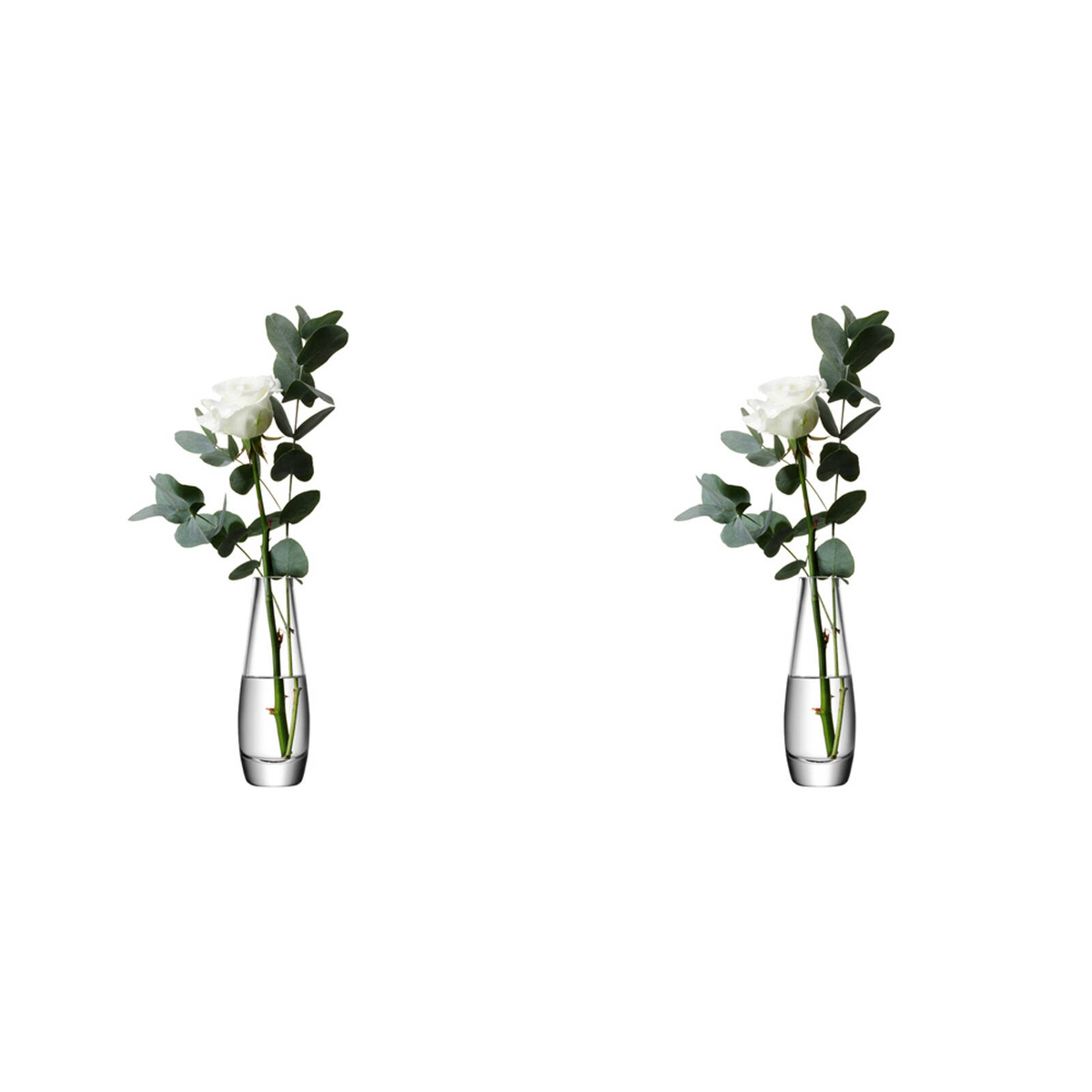 2PK LSA International Flower Single Stem Vase Decorative Vessel 17cm ...