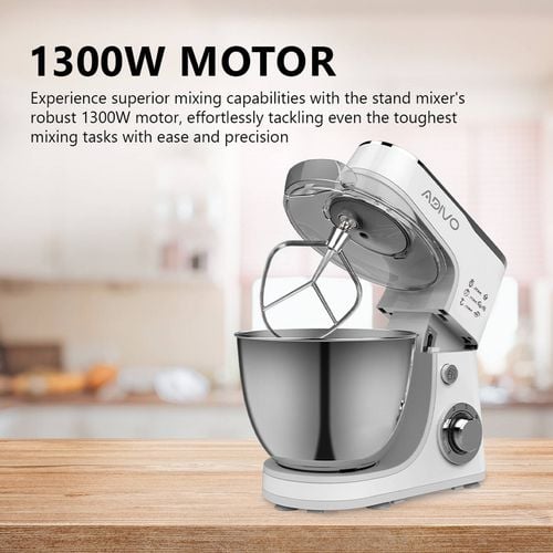 ADIVO 1300W Electric Stand Mixer 6 Speed 5L Kitchen Mixing Machine ...