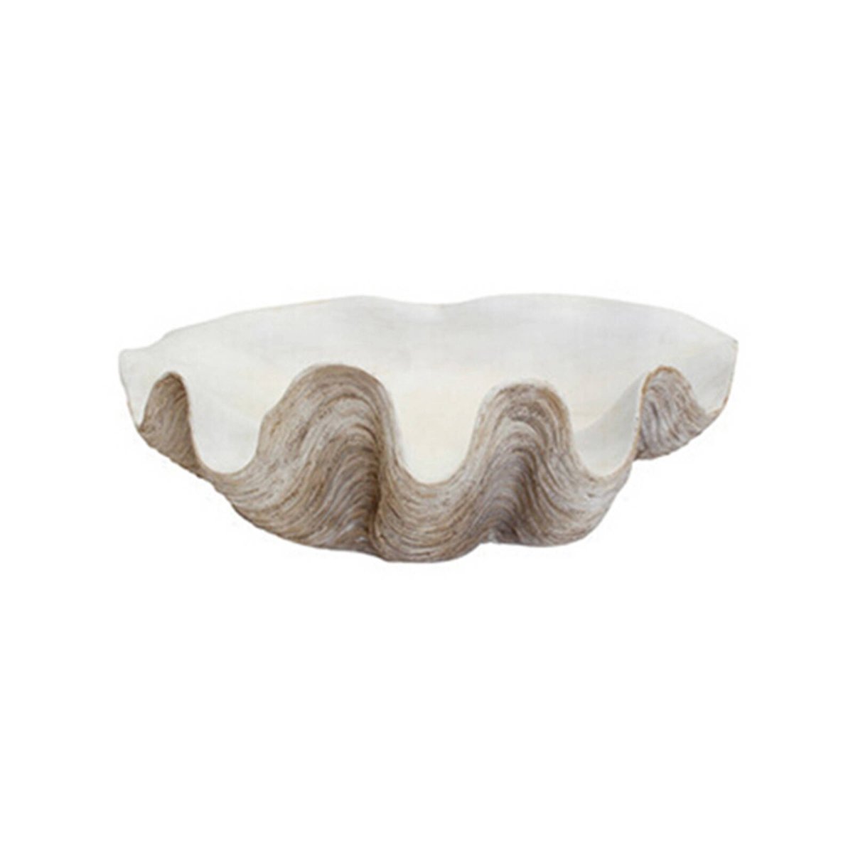 LVD Resin 66cm Giant Clam Shell Home Decorative Bowl - Natural ...