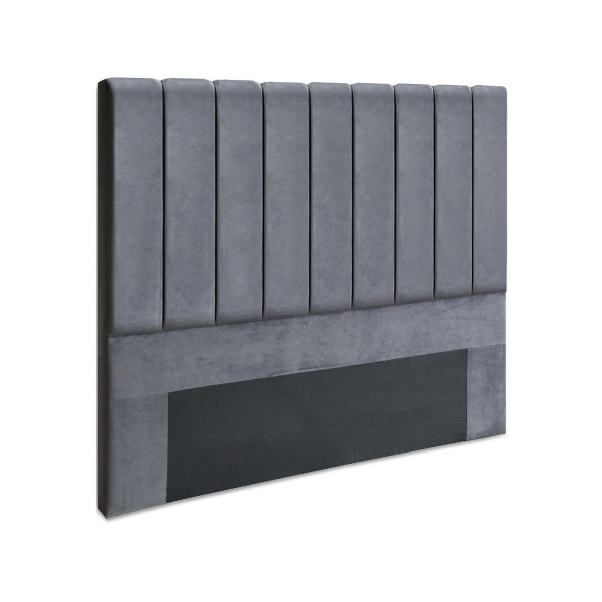 Artiss Bed Head Headboard Queen Velvet Vela Grey Bunnings Australia
