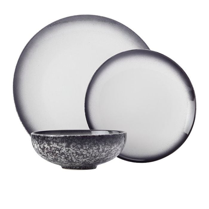 Maxwell & Williams Caviar Granite Dinner Set 12pc - Bunnings Australia