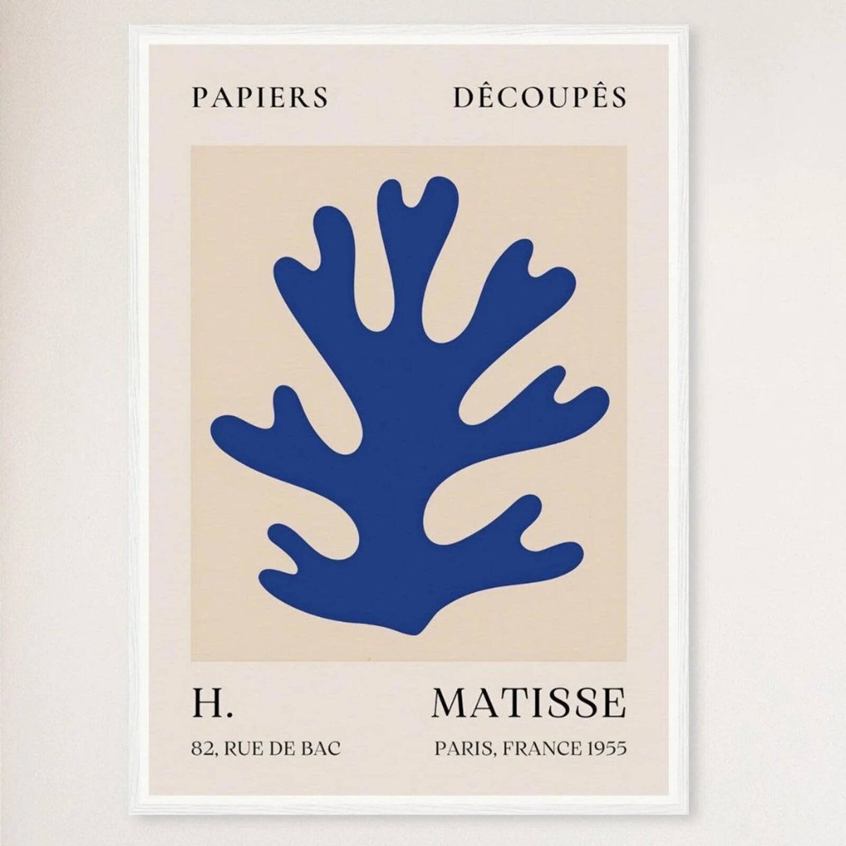 Galrie Papiers Découpés Blue H. Matisse Print (1955) Elegant for your ...