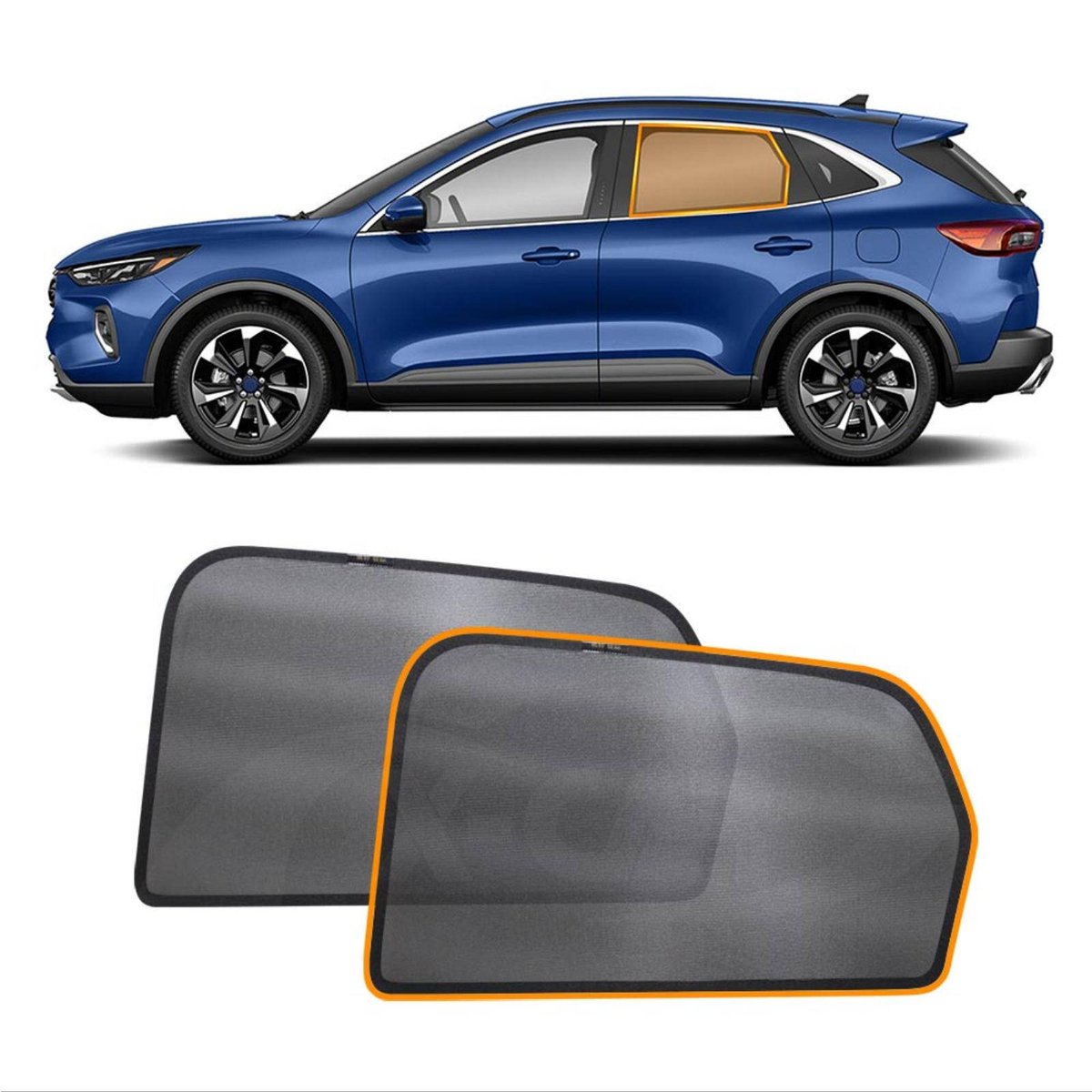 Rear Window Sun Shade for Ford Escape 2020-2024 Car Sun Blind Mesh ...
