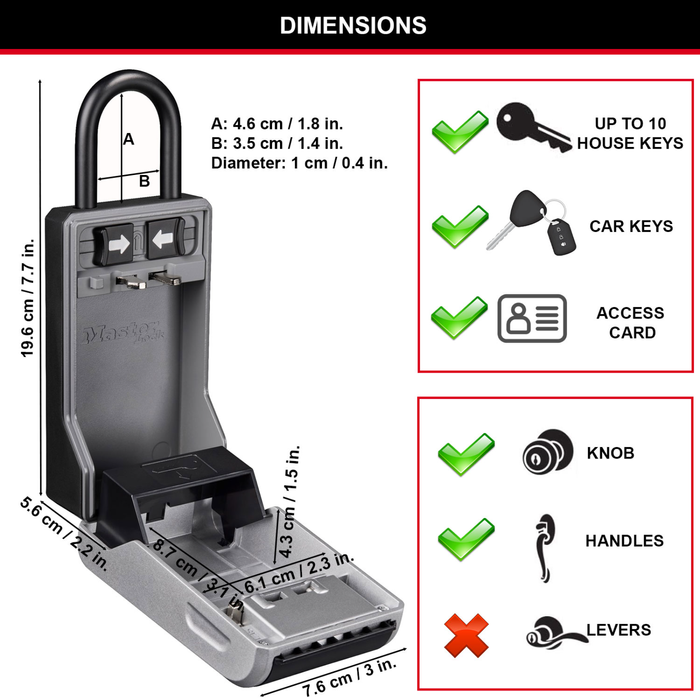 Master Lock Portable Next Gen Key Safe - Bunnings Australia