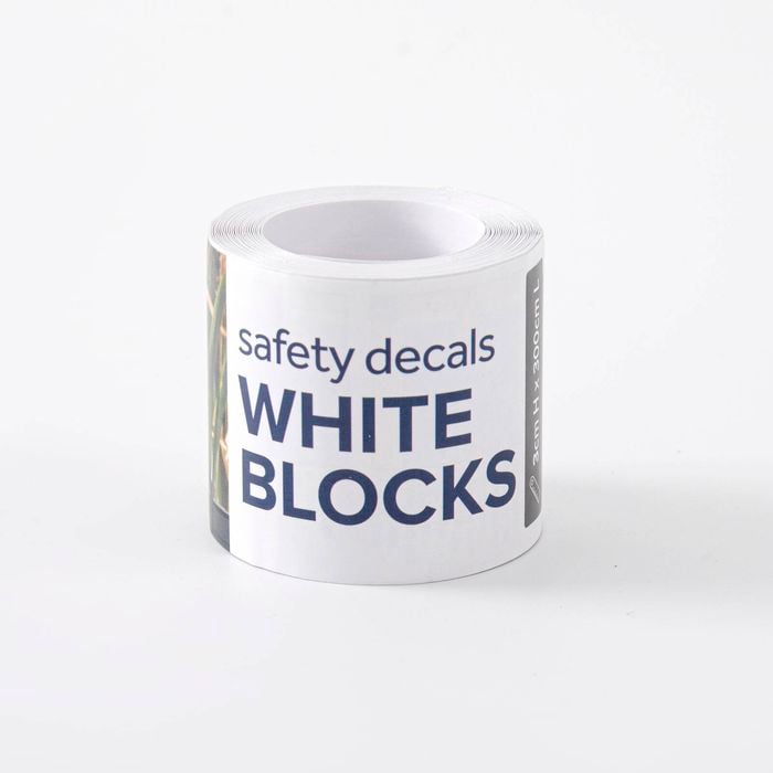 Pillar 3m White Blocks Window Safety Decal - Bunnings Australia