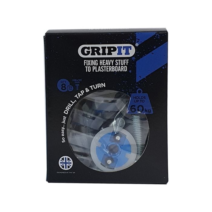 Gripit 25mm Blue Plasterboard Fixing - 8 Pack - Bunnings New Zealand