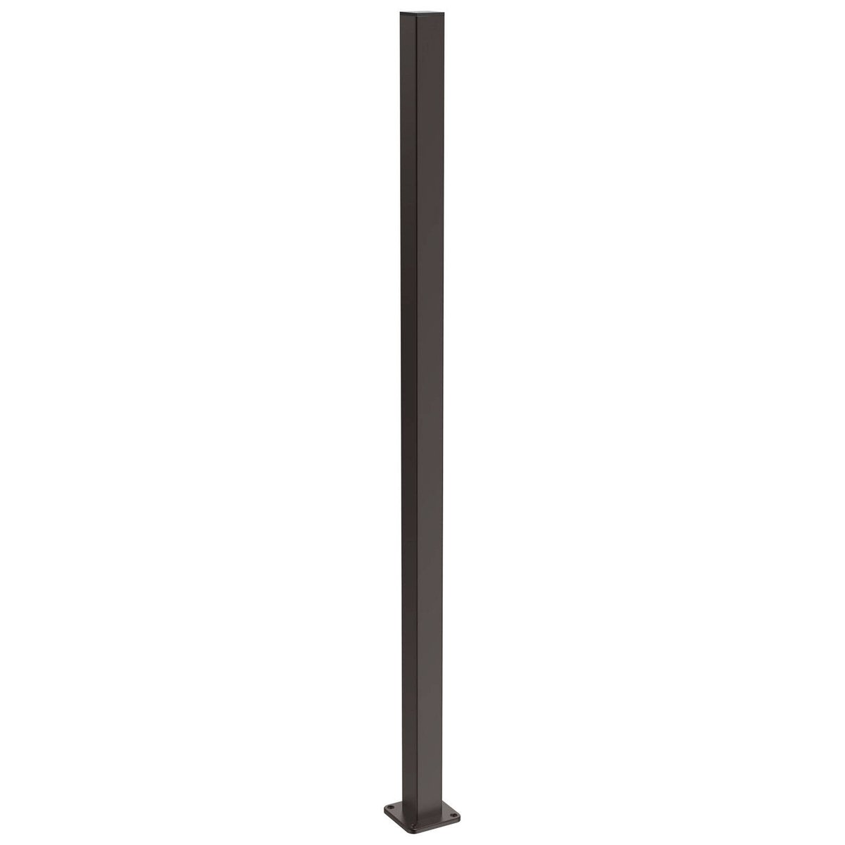 ProtectorAl 50 x 50 x 1000mm Black Aluminium Flanged Garden Fence Post ...