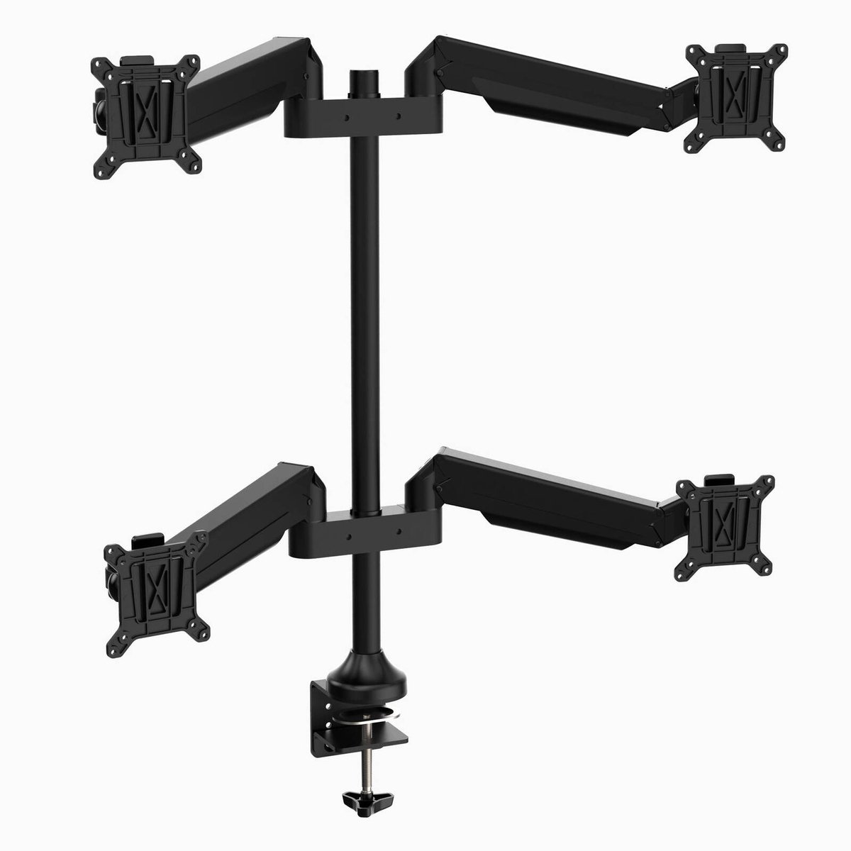 Desky Quad Monitor Arm - Black - Bunnings Australia