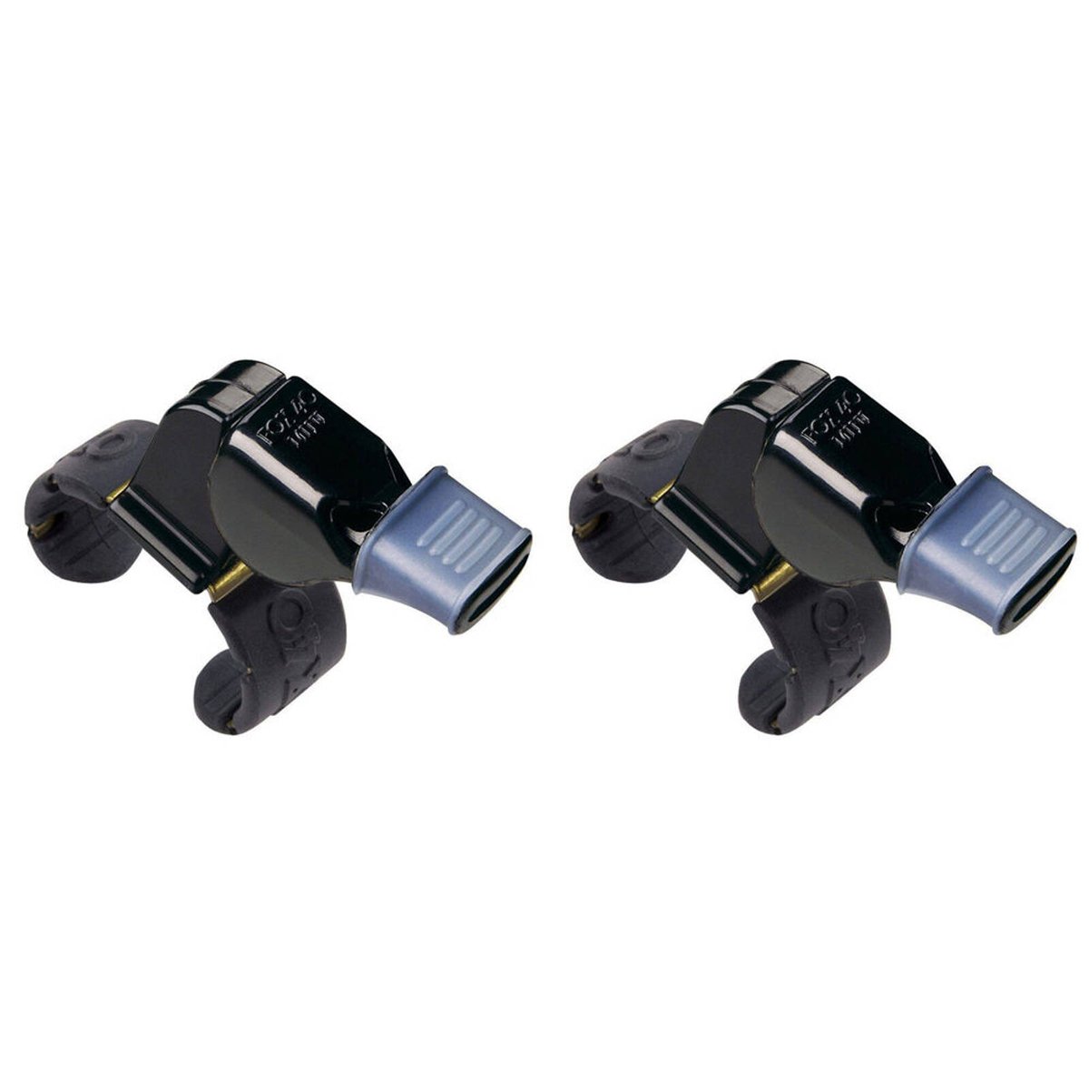 2PK Fox 40 Summit Mini CMG Whistle Sports Accessory w/ Fingergrip Black ...