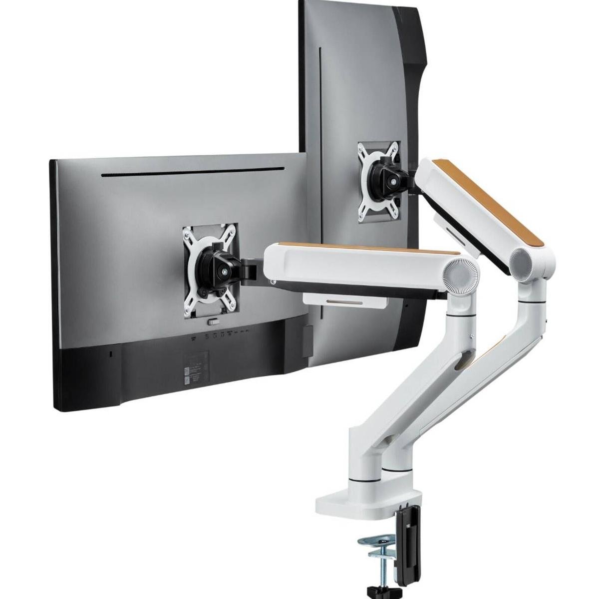 Forge Spring Mechanism Aluminium Dual Monitor Mount - Bunnings Australia