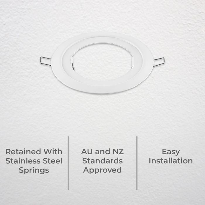 Deta 90mm Downlight Conversion Plate For Existing 115-190mm Cutout ...