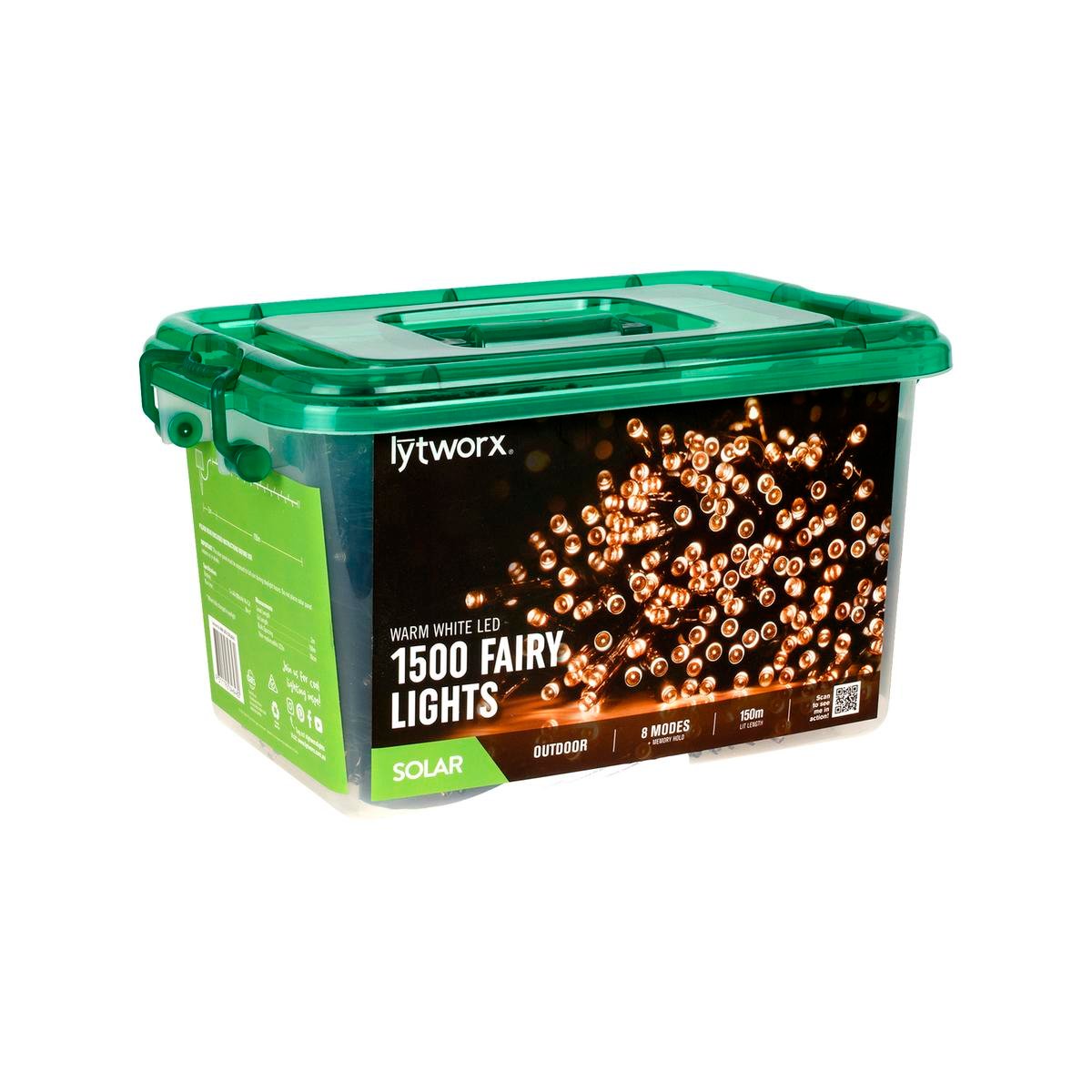 Lytworx Warm White Solar Fairy Lights - 1500 Pack - Bunnings New Zealand