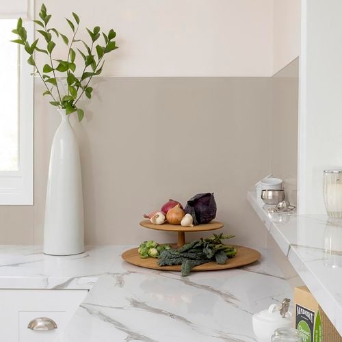 Kaboodle 36 x 621-900mm Calcutta Gloss Double Square Edge Customisable ...