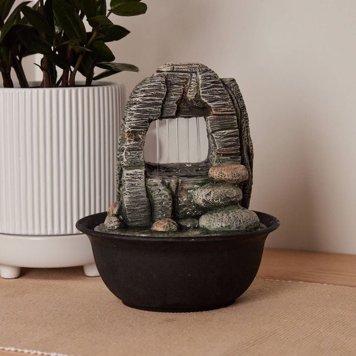 Northcote Pottery 16 x 16 x 19cm Pebble Falls Water Feature - Bunnings ...