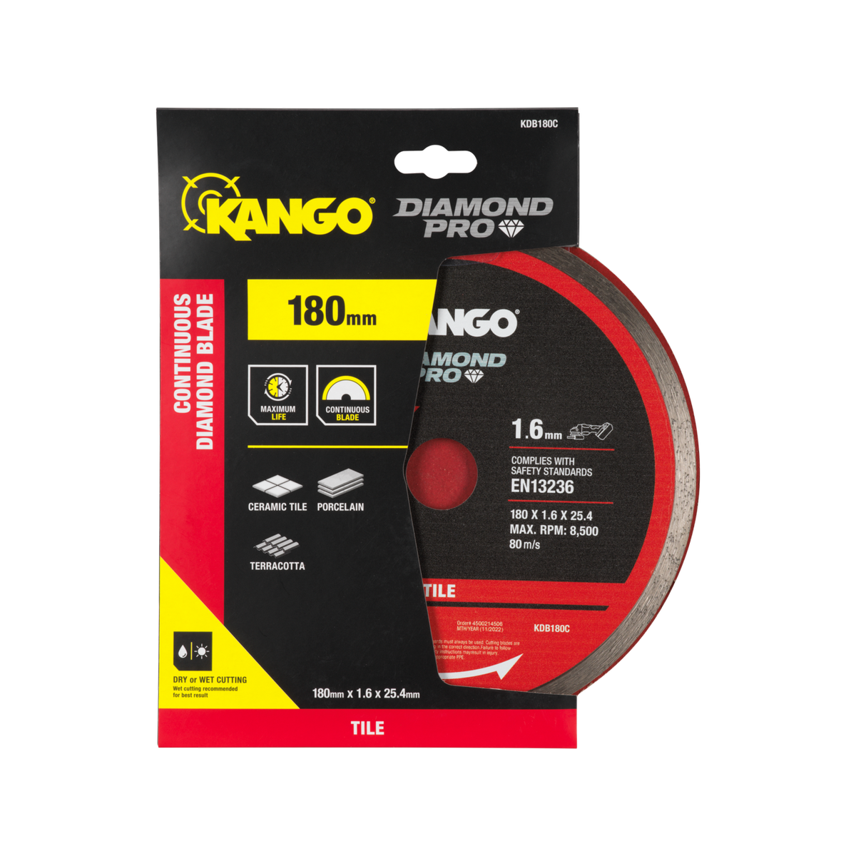 Kango 180mm Continuous Diamond Blade - Bunnings Australia