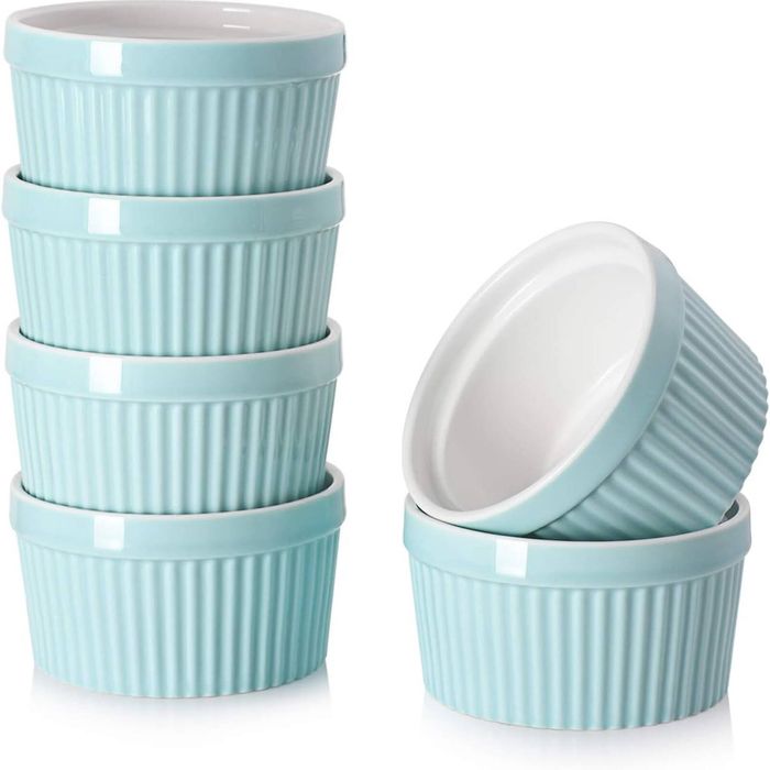 Ramekins 237ml - Ramekins for Creme Brulee Porcelain Ramekins Oven Safe ...