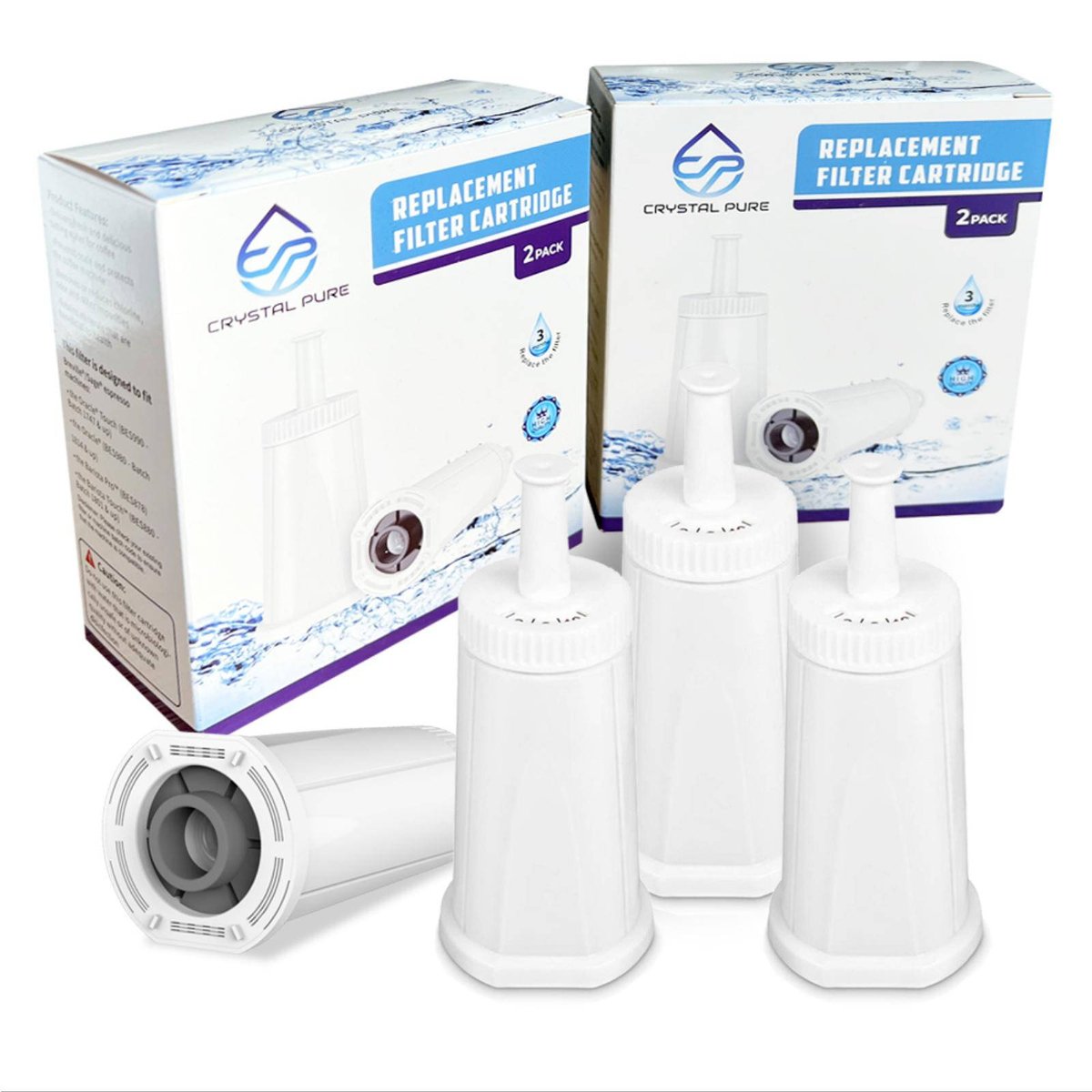 4x Water Filter Cartridge for Aldi K-fee EXPRESSI Capsule/Twins II ...