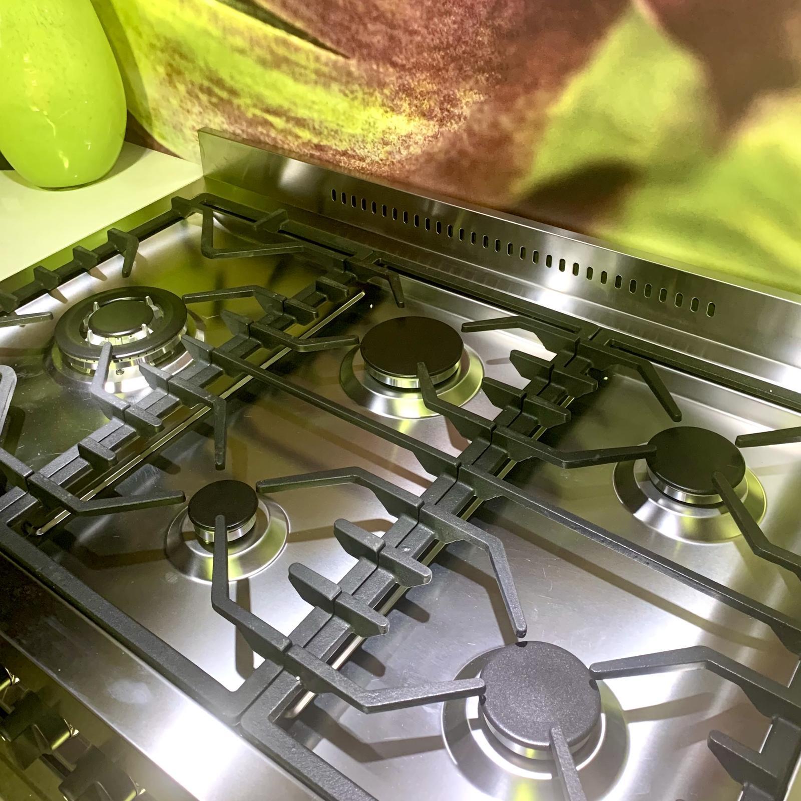 Kleenmaid 90cm 109L Freestanding Stainless Steel Oven and 5 Burner Gas Cooktop with Wok Burner Bunnings Australia