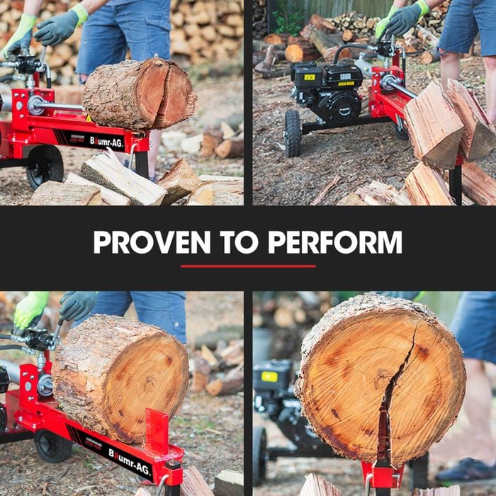 BAUMR-AG 12 Tonne Petrol Hydraulic Wood Log Splitter, - HPS400 ...