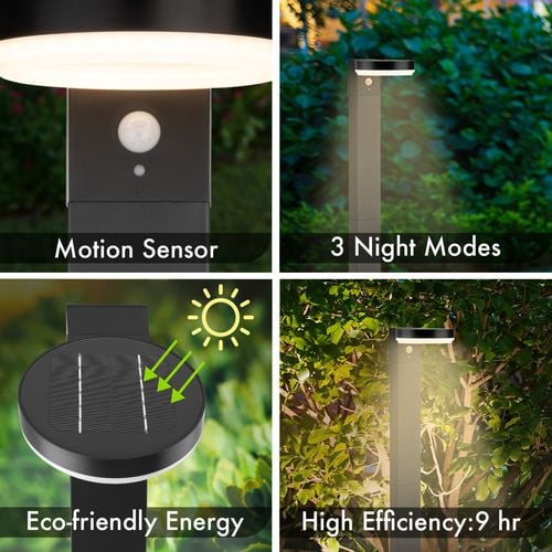 Arlec 90cm 400lm Premium Solar LED Post Light With Motion Sensor ...