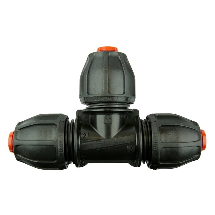 Philmac 2" Poly x Poly x Poly Rural Tee - Bunnings Australia