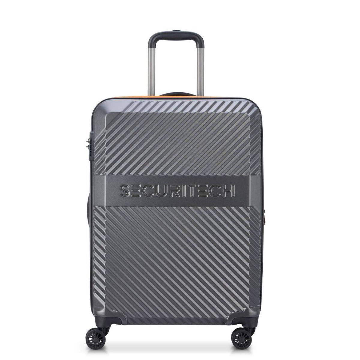 Securitech By Delsey Patrol 65.5cm Medium Exp Hardsided Luggage - Grey ...