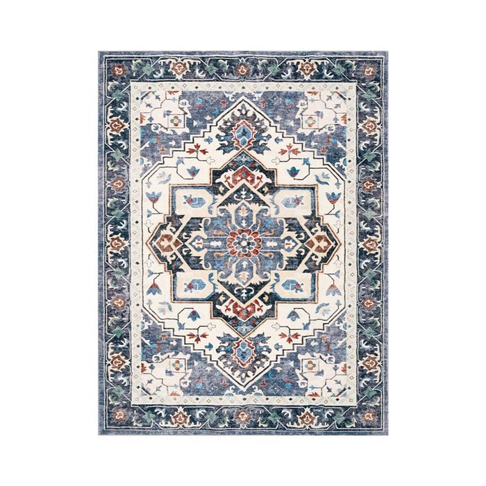 ZUNI Floor Rug Soft Fluffy Area Rug Living Room Bedroom 120x160CM Blue ...