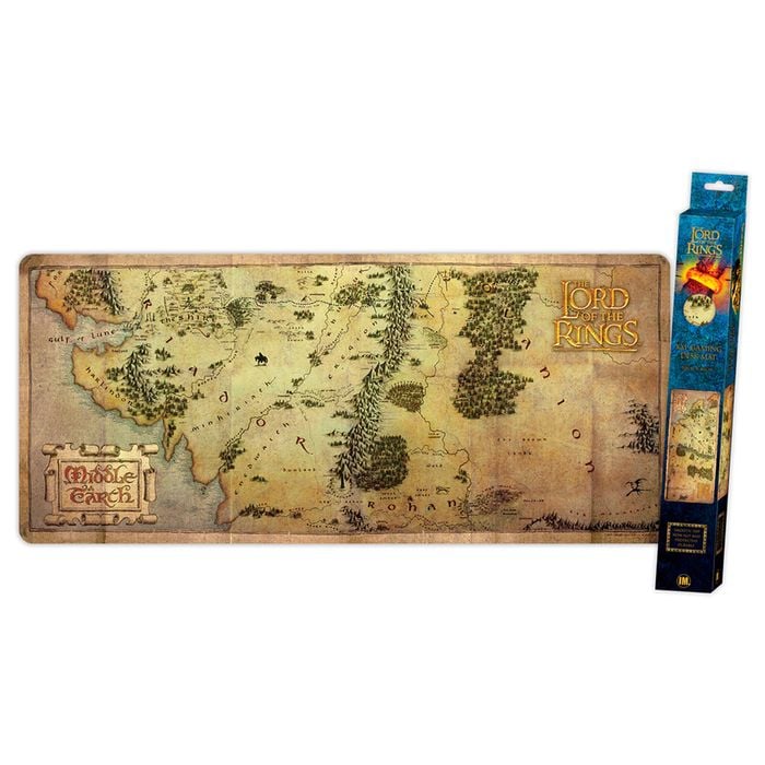 Lord of the Rings Trilogy Themed Map XXL Gaming Mat Mouse Pad 90x40cm ...