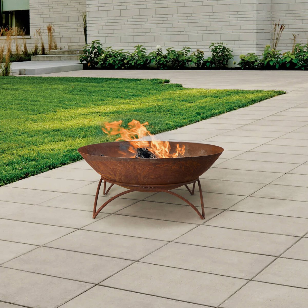 Jumbuck 55cm Rust Fire Bowl - Bunnings New Zealand