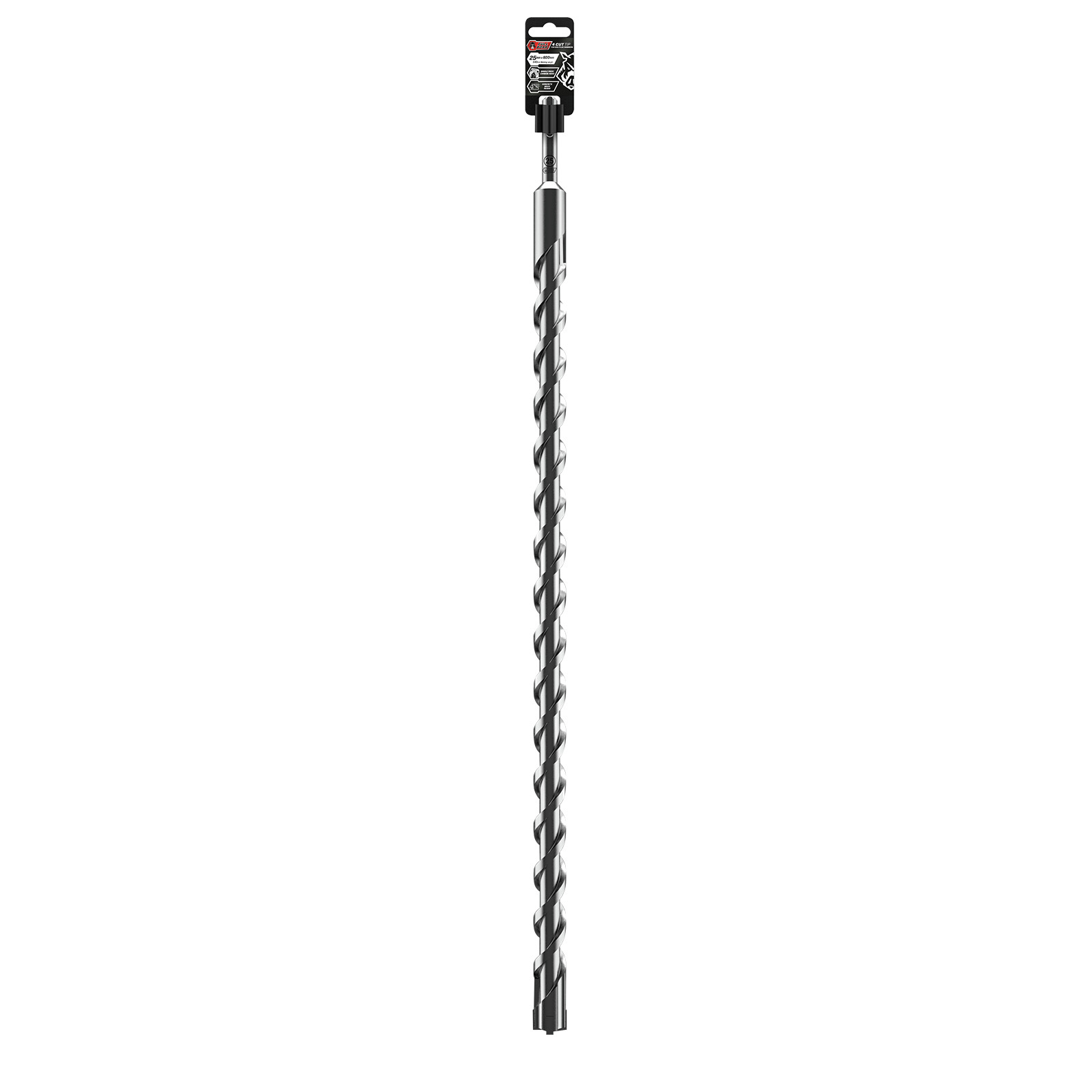 Full Boar 25mm x 600mm 4 Cut Tip for SDS Plus Hammers Bunnings Australia