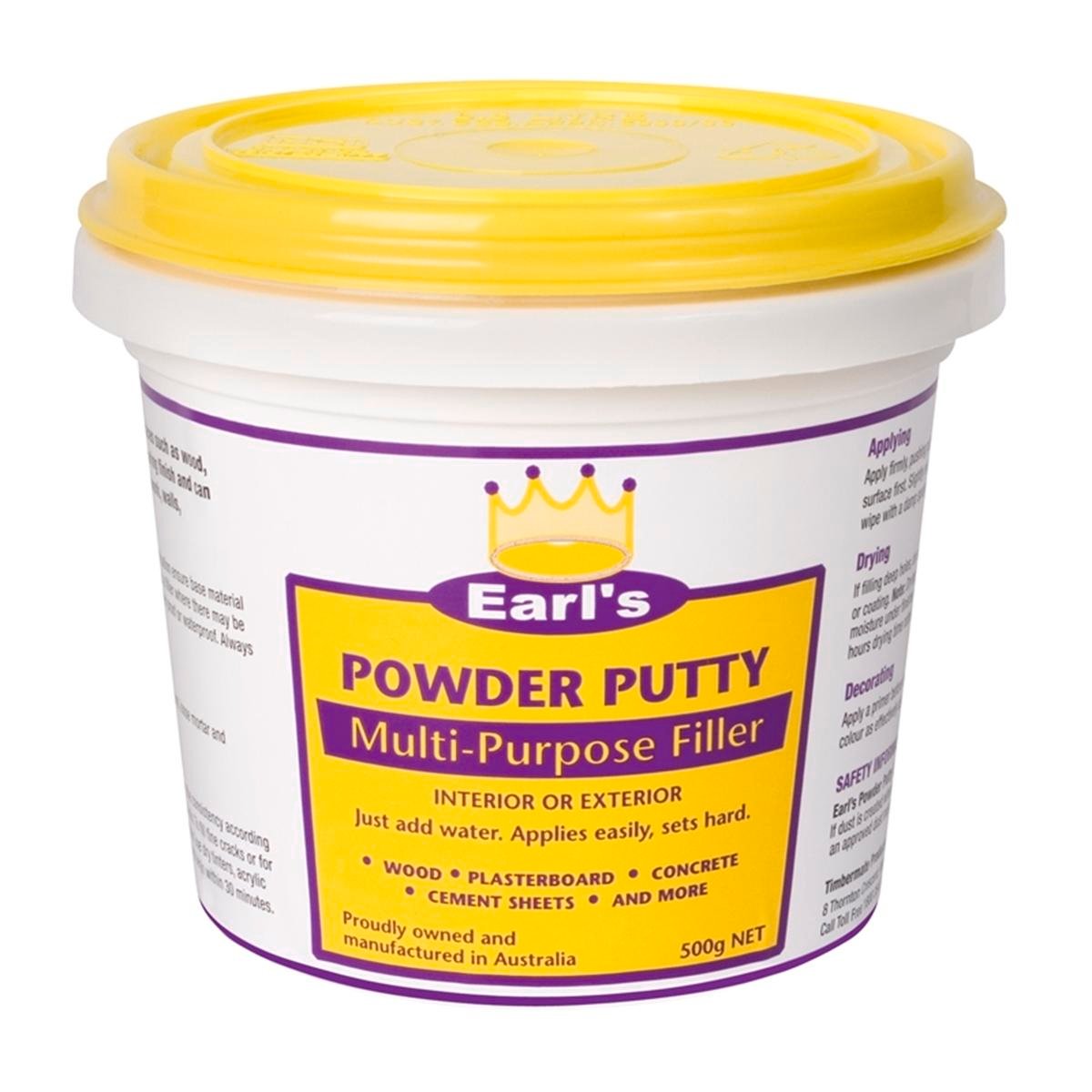 Earls Powder Putty Multi Purpose Filler 500g - Bunnings New Zealand